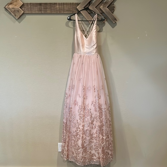 City Triangles | Dresses | City Triangles Light Pink Sparkly Prom Dress ...